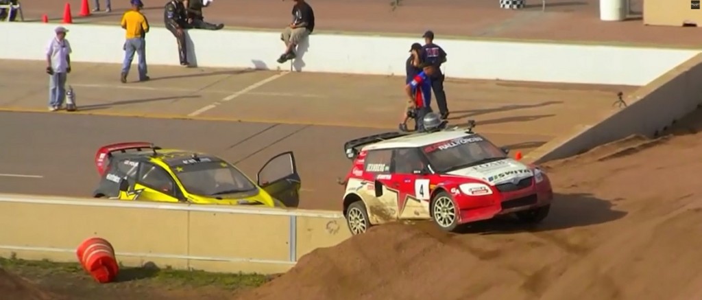 Tanner Foust Crash - Global Rallycross at PPIR!! - My Life at Speed